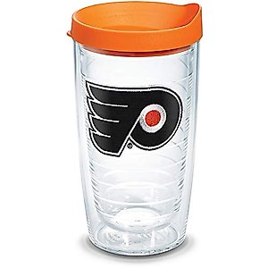 Tervis Made in USA Double Walled NHL Philadelphia Flyers Insulated Tumbler Cup Keeps Drinks Cold & Hot, 16oz, Primary Logo