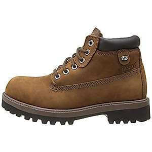 Skechers Men's Sargeants-Verdict Waterproof Boot Fashion, Dark Brown, 11