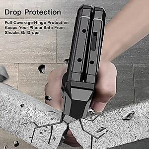 Hoerrye 𝐔𝐩𝐠𝐫𝐚𝐝𝐞𝐝 for Samsung Galaxy Z Fold 5 Case with Screen Protector & Kickstand Hinge Protection 360 Military Grade Full Body Phone Cover for Z Fold 5 2023 (Black)