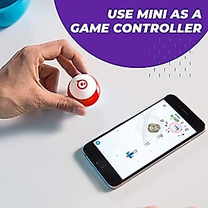 Sphero Mini (Red) App-Enabled Programmable Robot Ball - STEM Educational Toy for Kids Ages 8 & Up - Drive, Game & Code Play & Edu App…