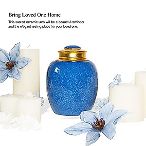 Medium Urns for Human Ashes - Ocean Blue Urns for Ashes Adult Male - Cremation Urns for Human Ashes Adult Female - Baby Urns for Ashes Dog Urns