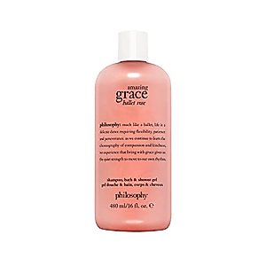 philosophy amazing grace ballet rose shampoo, bath & shower gel, 16 oz