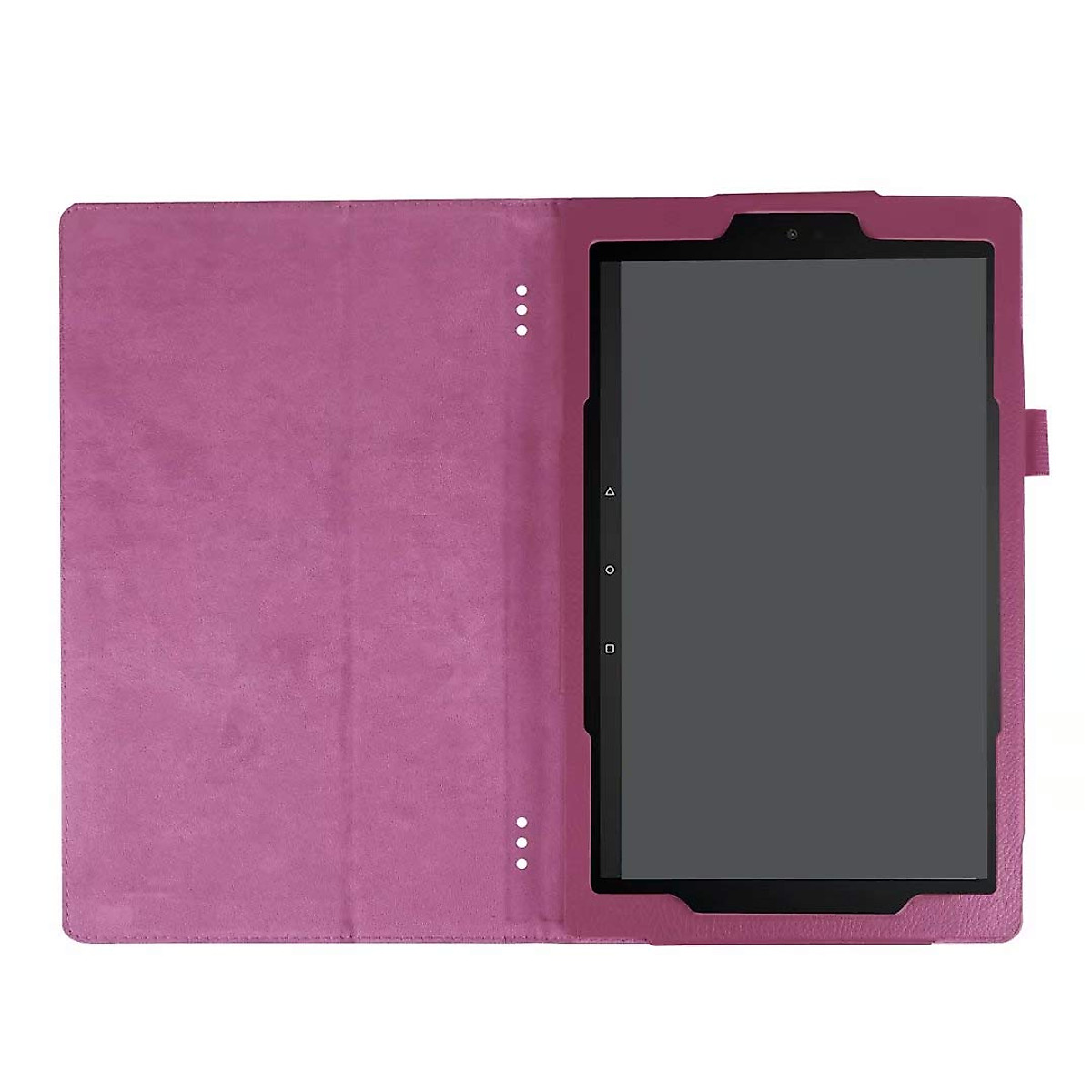 for Amazon All-New Kindle Fire HD10 7th 9th Generation Smart Cover, Ultra Slim Folio Stand Auto Sleep/Wake Up Leather Case for All New Fire HD 10 (2017 Release) (2019 Release) 10.1 inch (Li-Purple)