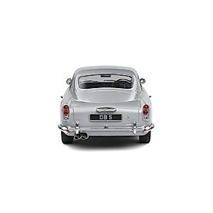 Solido S1807101 1:18 1964 DB5-Silver Birch Aston Martin Collectible Miniature car, Silver,Unisex Adult