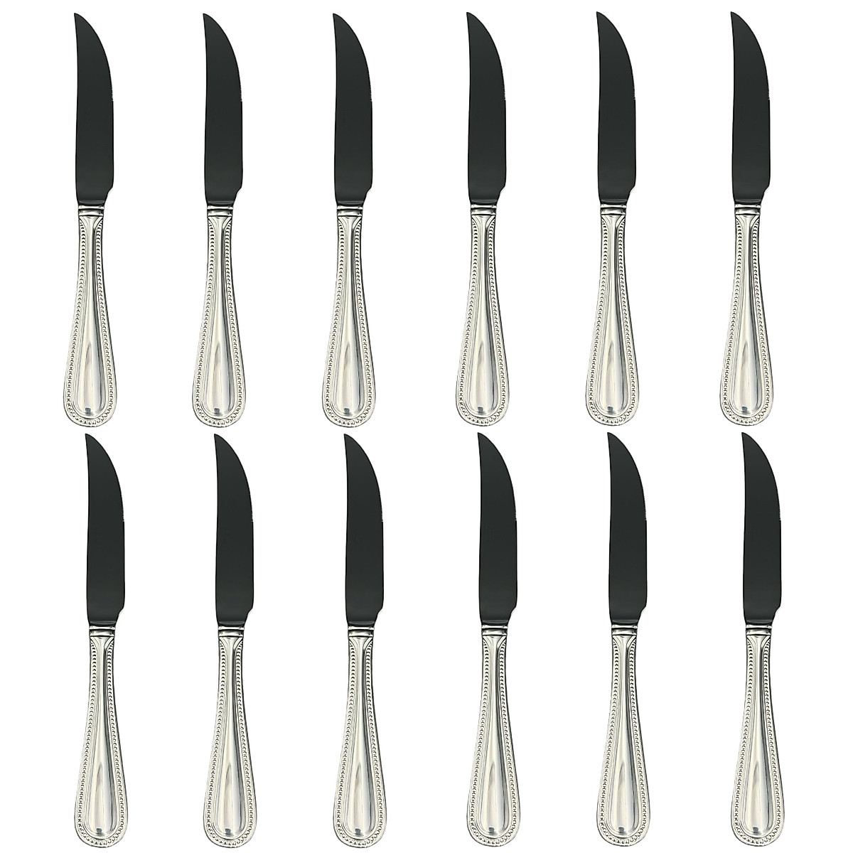 Wallace Continental Bead 18/10 Stainless Steel Steak Knife (Set of Twelve)