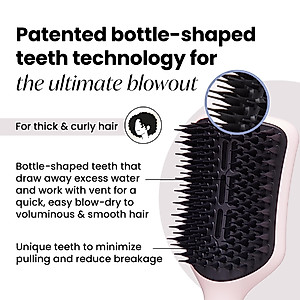 Tangle Teezer Large Ultimate Blow Dry Brush, Vented Hair Brush for a Quick & Easy Blowout, Adds Volume & Lift, for Thick & Curly Hair Types, Tickled Pink