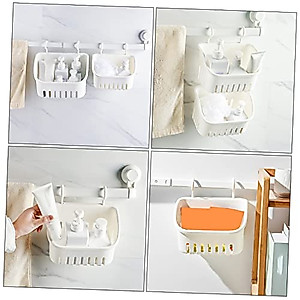 BESPORTBLE Hanging Storage Basket Toy Baskets Tub Organizer for Bathtub Bath Toy Storage Basket Shower Head Bathroom Organizer Bathroom Pantry Holder Shower Supply Hanging Shower Basket