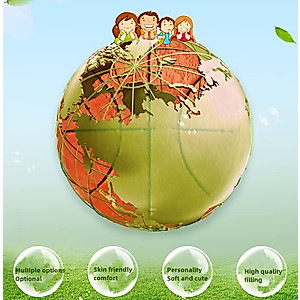 XIZHI 13.8 Inches Football Plush Pillow Toy Soft Stuffed Sports Throw Plush Pillow Cushion Gift for Kids Sofa Bedroom Decoration and Children Birthday (White A)