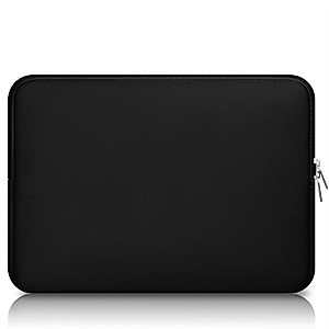 CCPK 13" Laptop Sleeve 13 Inch Cover Protective Case Compatible with Apple MacBook Air 13.3 Inch Mac Pro M1 Surface Lenovo Dell HP Bag Computer Pouch Accessories Travel Carrying Case Neoprene, Black
