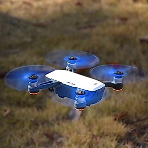 HeiyRC 8PCS Propellers for DJI Spark Drone,4730F Quick-Release Folding Blade Props for Spark,Blue and Red