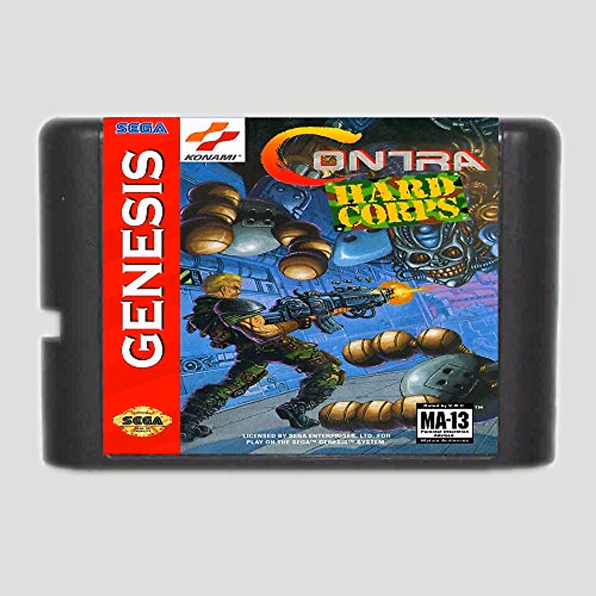 Royal Retro Contra The Hard Corps 16 bit SEGA MD Game Card For Sega Genesis Only