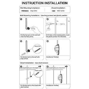 Mkono Hat Organizer for Baseball Caps, Set of 2 Wall Hat Rack 5 Inches Space Saving Holds 20 Caps Modern L -Shaped Hat Hooks Wall Mount Hat Holder for Closet Bedroom Storage, Small, Black