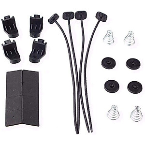 16 inch Electric Radiator Fan, 3000 CFM 10 Blades Electric Fan Automotive Black with Thermostat Wiring Switch Relay Kit