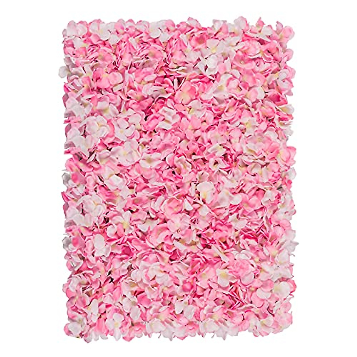 Flower Wall Panel Set, U'Artliens Artificial Wall Flower Backdrop 24x16 Inch 3D Silk Hydrangea Rose Floral Panel for Photo Background Home Party Wedding Backdrop Decoration (2pcs, Pink)