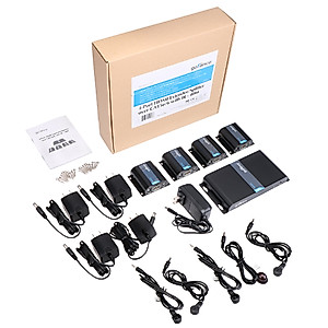 gofanco 1080p 1x4 4 Port HDMI Extender Splitter Over CAT5e/CAT6/CAT7 Ethernet Cable – IR Extension, Up to 40m (130ft) at 1080p 60Hz, 1 in 4 Out (HDMIExt4P)