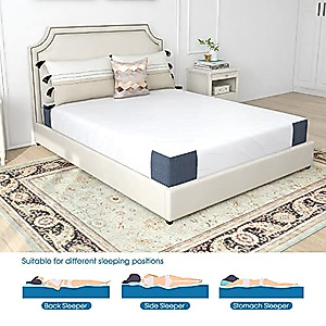 LIFERECORD Twin Mattress, 10 Inch Memory Foam and Innerspring Hybrid Mattress, Gel Infused Mattress, Medium Firm Twin Size Mattress in a Box, Made in USA, CertiPUR-US Certified