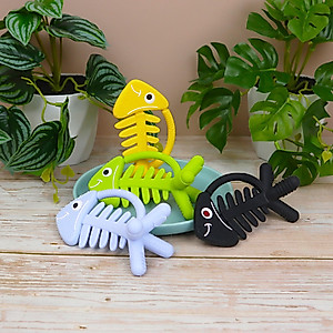 3in1 Infant Toys, Baby Teething Toys 0-3-6-12 Months, Teethers for Babies 3-6 6-12 Months for Teething Relief,Baby Teether Gift,Silicone,Sensory,Baby Toys 0-6 Months,USA Patent Pending,Fish,Turquoise