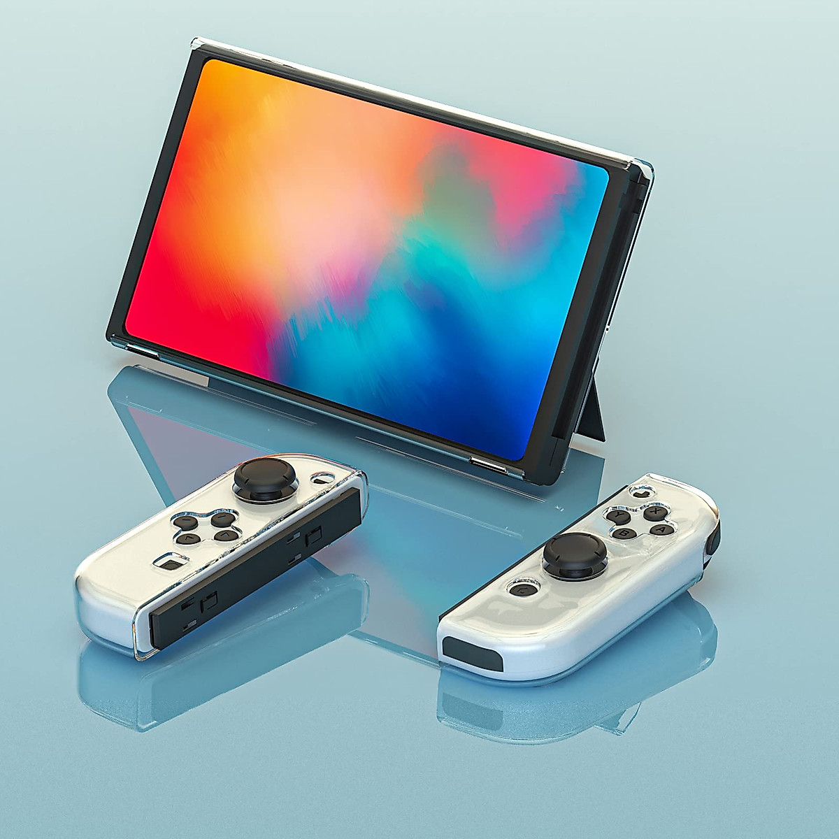 HEATFUN Protective Case for Switch OLED, Switch OLED Hard Console Case and TPU Joy Con Covers - Switch OLED Accessories