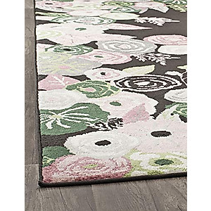 Rugs America Onyx & Pink Blooms Transitional Rug Royal Blossom Pink Onyx VA35C 2'0"X4'0" Area Rug