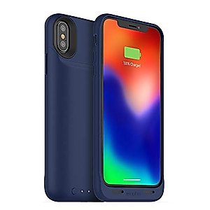 Mophie juice pack wireless - Qi Wireless Charging - Protective Battery Case Made for Apple iPhone X – Blue (401002006)