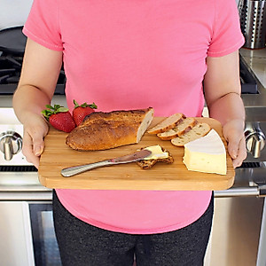 Extra Large Bamboo Cutting Boards with Small Bamboo Cutting Board with Juice Groove