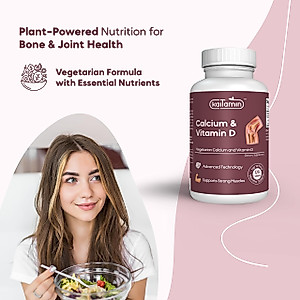 Kaitamin Calcium & Vitamin D3 Vegetarian Joint Support | 4 Months Supply Non-GMO Muscle, Bone, and Joint Support | 120 Tablet-One Tablet Per Day