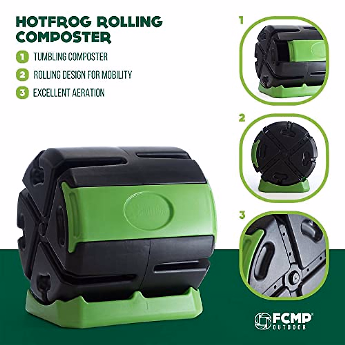 FCMP Outdoor HOTFROG Rolling Composter