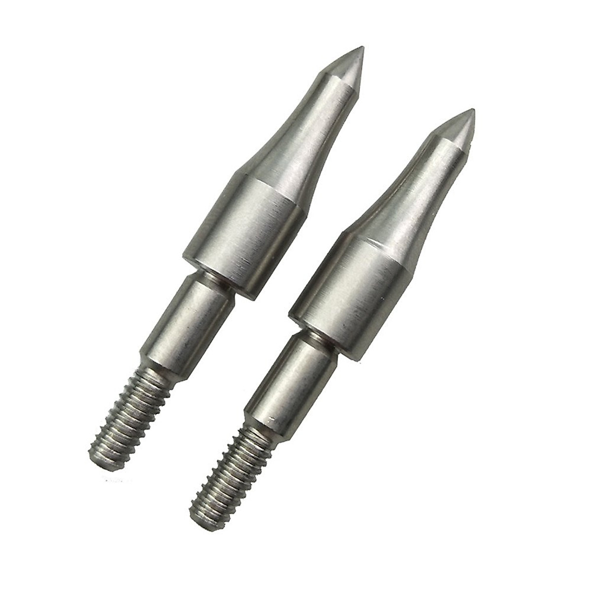 AMEYXGS 12 Pack 100/125/150 Grain Screw in Field Point Archery Bullet Points Stainless Steel Arrow Tips for Targeting Practice (125 Grain)