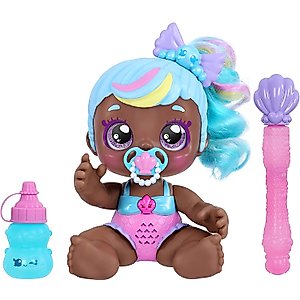 Kindi Kids Electronic 6.5" Doll and 2 Accessories - Bonni Bubbles Bubble 'N' Sing