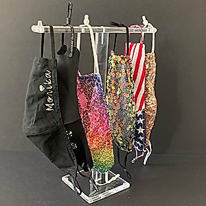 Acrylic Masks Stand - Face Masks Storage Rack Holder