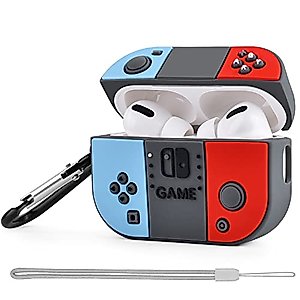 KOREDA for AirPod Pro 2 Case, Cool Game Player Design Case for Airpods Pro 2nd Generation/1st Generation (2022/2019), Cute Funny 3D Cartoon Silicone Protective Cover with Keychain for Men Women