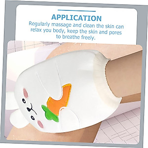 KOMBIUDA Exfoliating Gloves 2pcs Cartoon Bath Towel Loofah Hand Towel Plant Fibres Child Body Scrub Gloves