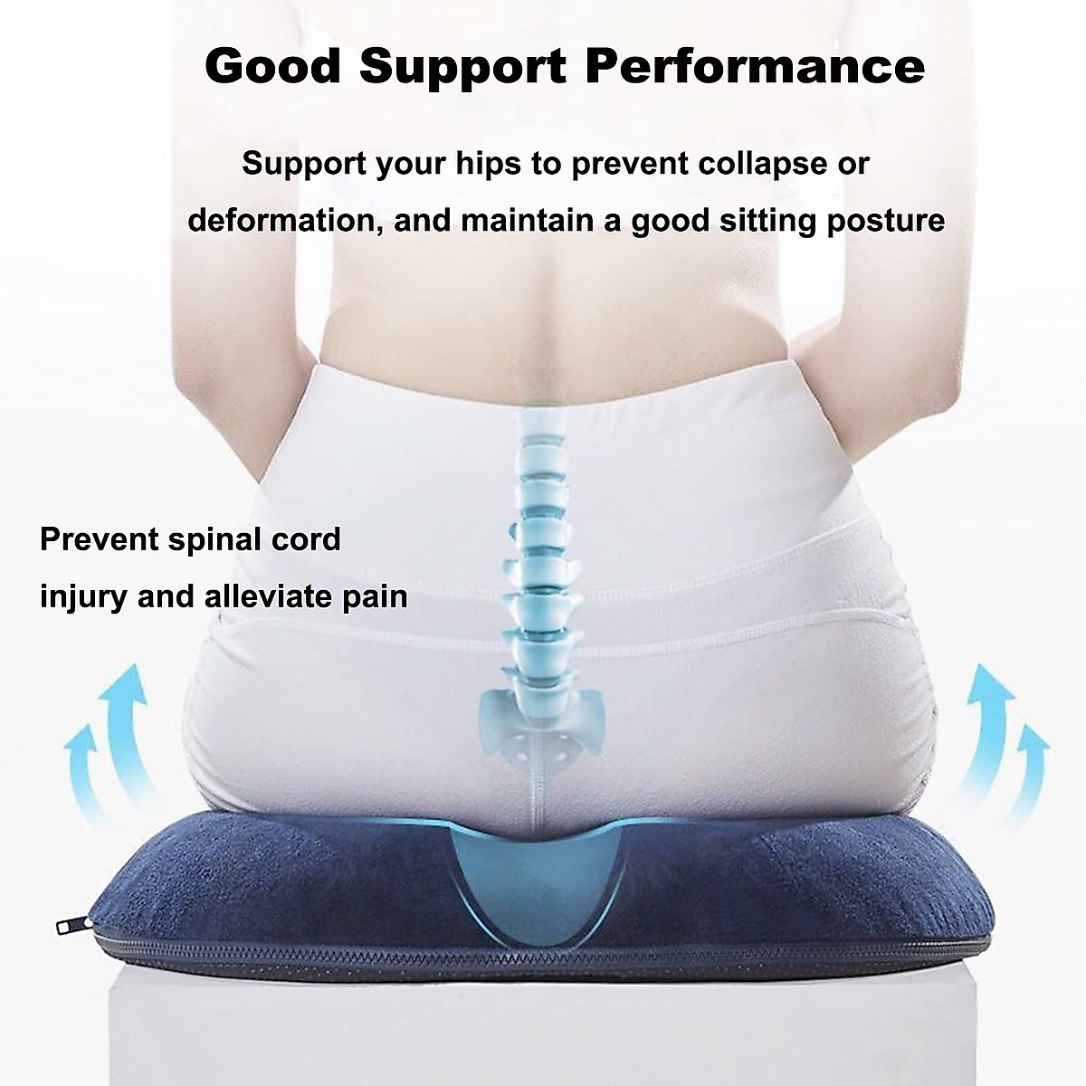 Donut Pillow Hemorrhoid Seat Cushion for Office Chair, Premium Memory Foam Chair Cushion, Ventilate Chair Chair Cushion for Pregnant Women, for Office/Car/Wheelchair/Home