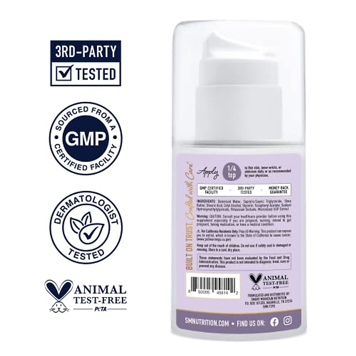 Estrogen Micronized Estriol Cream (84 Servings, 3.5oz Pump) 175mg of USP | For Balance At MidLife* | Dermatologist-Tested, Hypoallergenic, Soy-Free, Dairy-Free, Cruelty-Free | Advanced Formula