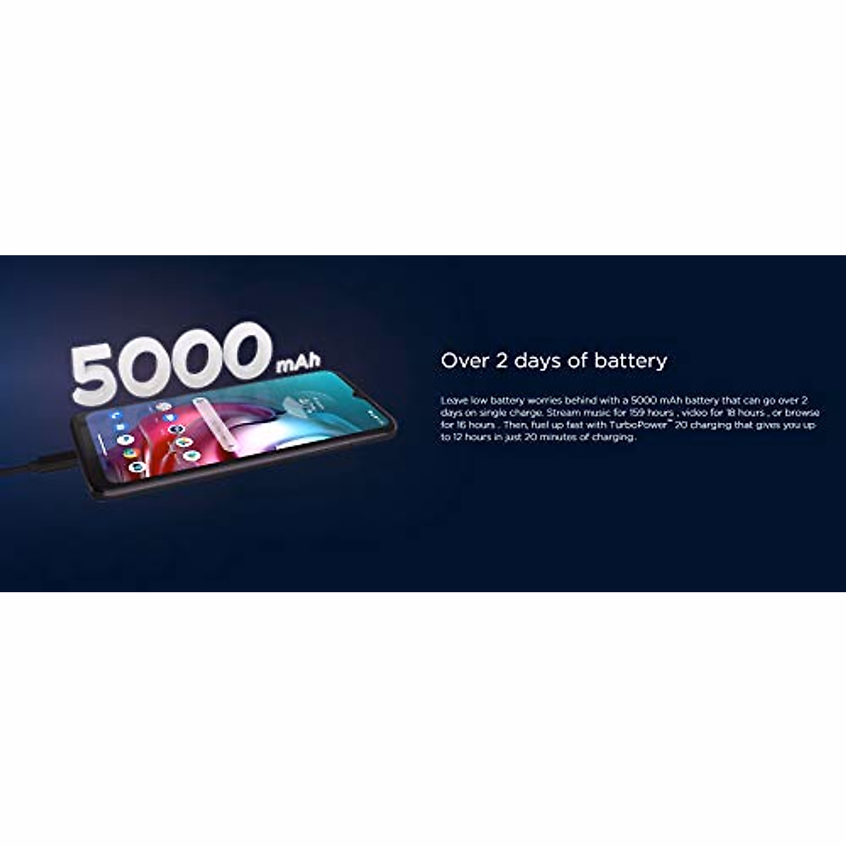 Moto G30 XT2129-2, 4G LTE, International Version (No US Warranty), 128GB, 6GB, Dark Pearl -GSM Global Unlocked (T-Mobile, AT&T, Metro) w/ Fast Car Charger Bundle