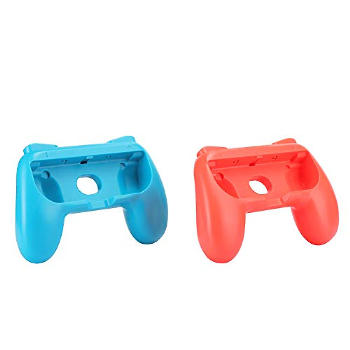 Joypad Protective Skin, Games Grips Exquisite Workmanship for Reduce Fatigue for Long‑Term Use(Red + Blue 2 Packs)