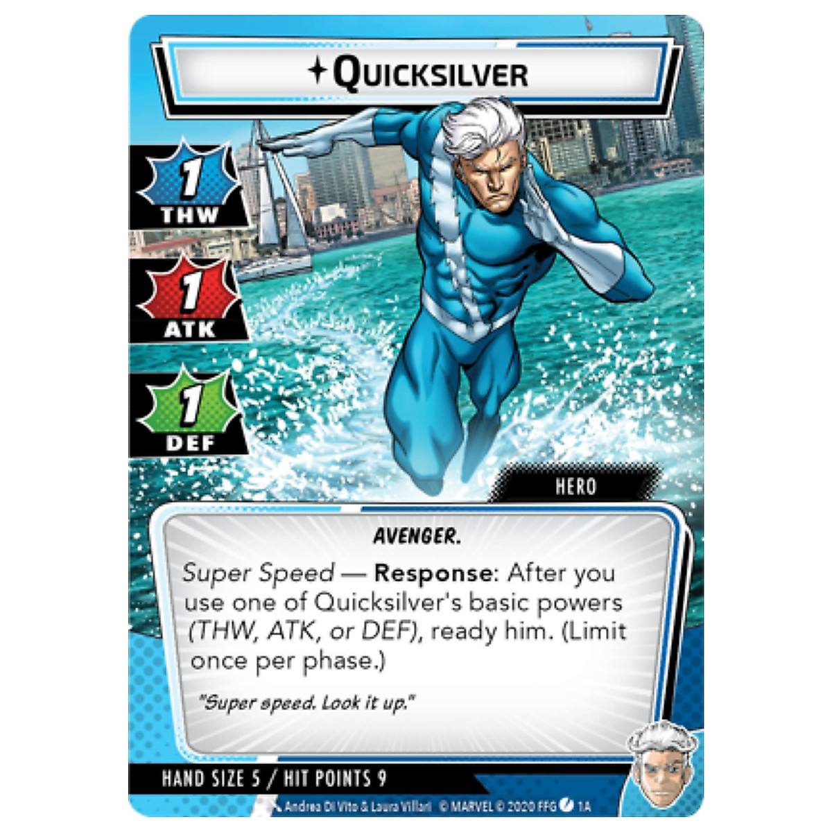Marvel Champions The Card Game Quicksilver HERO PACK - Superhero Strategy Game, Cooperative Game for Kids and Adults, Ages 14+, 1-4 Players, 45-90 Minute Playtime, Made by Fantasy Flight Games