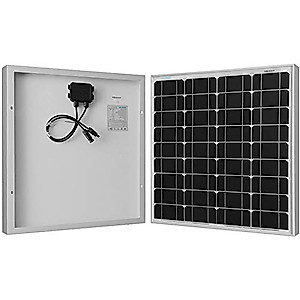 Renogy KIT-BUNDLE50D 12 Volt Monocrystalline Solar, Bundle 50W Kit, Bundle Kit with 10A PWM LCD Charge Controller