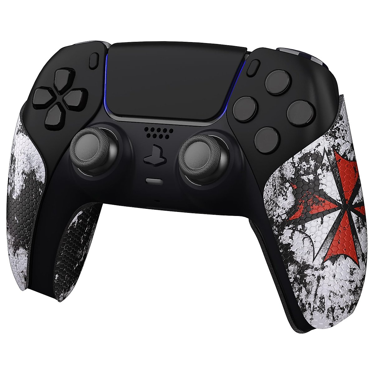 eXtremeRate PlayVital Anti-Skid Sweat-Absorbent Controller Grip for ps5 Controller, Professional Textured Soft Rubber Pads Handle Grips for ps5 Controller - Biological Hazard