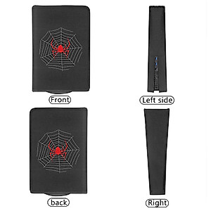 MASiKEN Universal Cover for PS5 Console, Dust Cover Place Upright, Soft Neat Lining Dust Protector for Playstation 5 Digital and Disc Version, Precision Cut Easy Access Cable Port (Red Spider)
