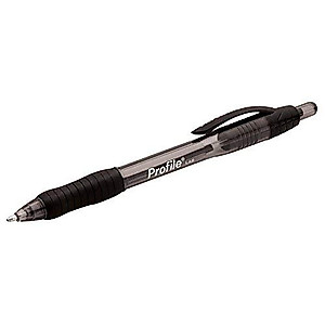 Paper Mate Profile RT Retractable Ballpoint Pen, Bold Point, 1.4mm, Black Ink, 2 Packs of 3 Pens