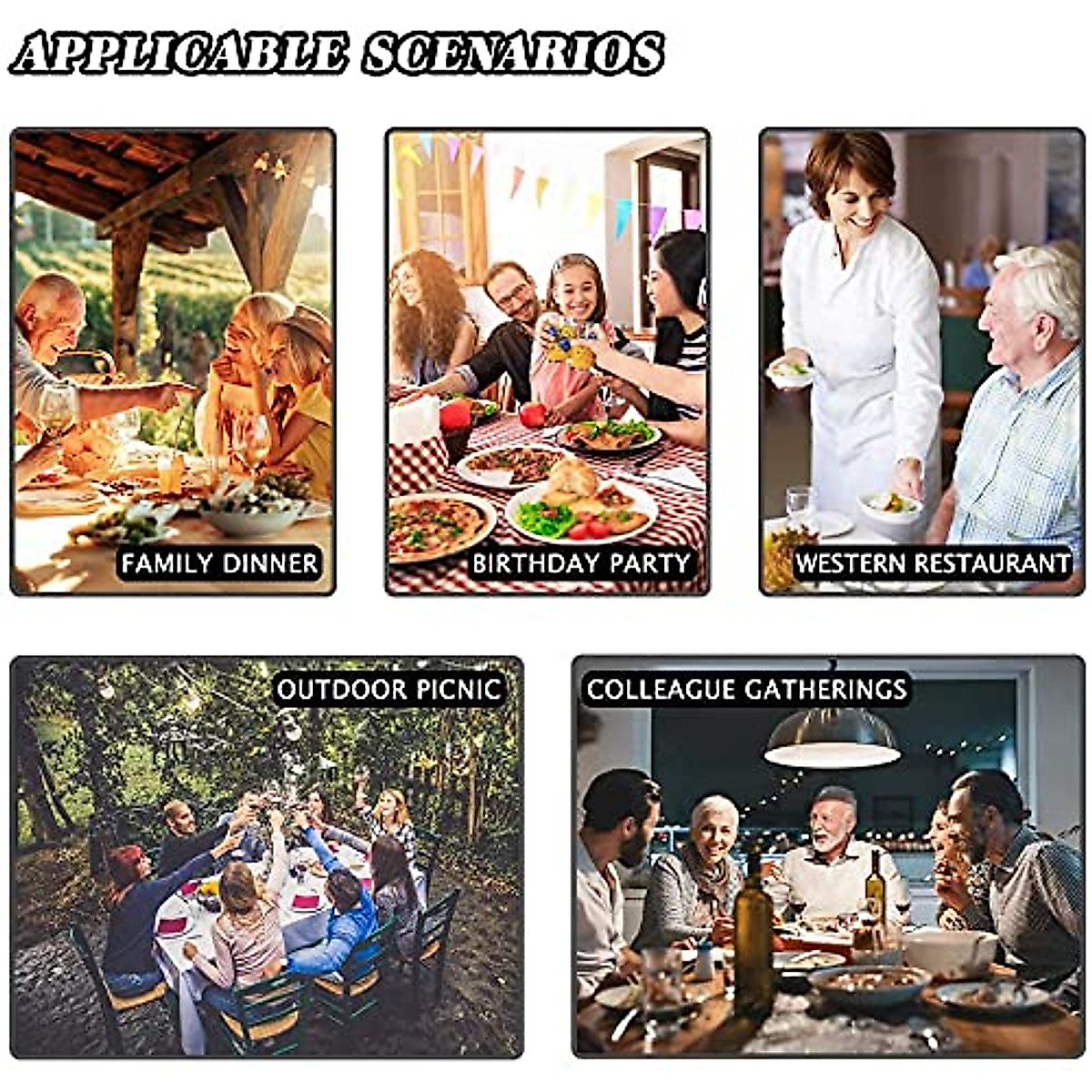 FDW Dining Wood Set Kitchen Table and Chairs for 4 Person, Style1, Brown