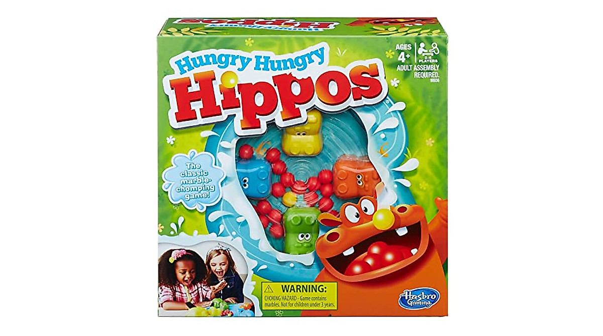 Hasbro Hungry Hungry Hippos Game - Fun for All Ages