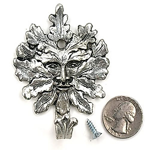 Greenman Wall Mounted Hook Hangs Clothes, Keys, Bathrobes,Tools, and More (Silver)