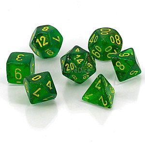 Chessex Borealis: 7Pc Maple Green/Yellow