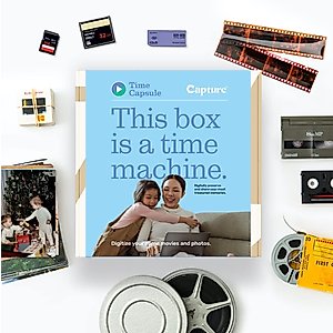 Digitization Shipping Kit – Service to Transfer 2 Items of Analog Media to Digital and DVD Output | VHS Video to Digital | 8mm Film to Digital | Photo Digitization | Digitize Memories Conveniently