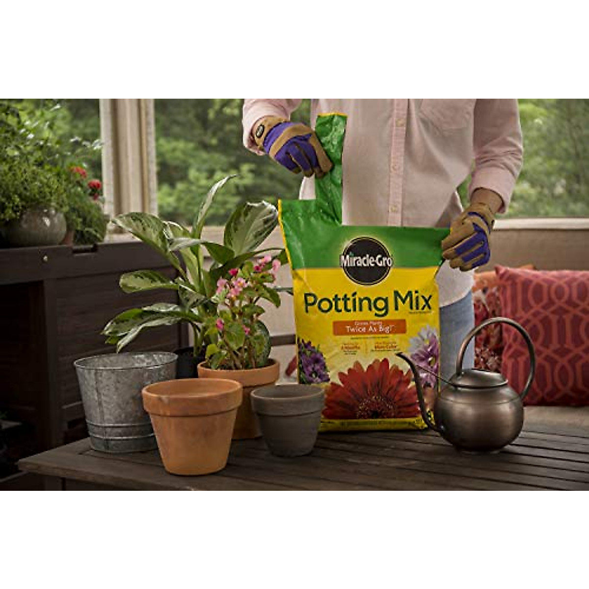 Miracle-Gro Potting Mix, 8 qt. (2 Pack)