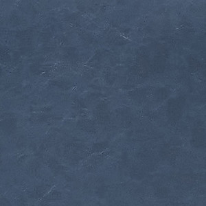 HULALA HOME 81'' Faux Leather Sofa with Nailhead Trim and Wood Decor Rolled Arms, Modern Living Room 3-Seater Couch, Navy Upholstered Couch with Removable Backrest for Bedroom Apartment