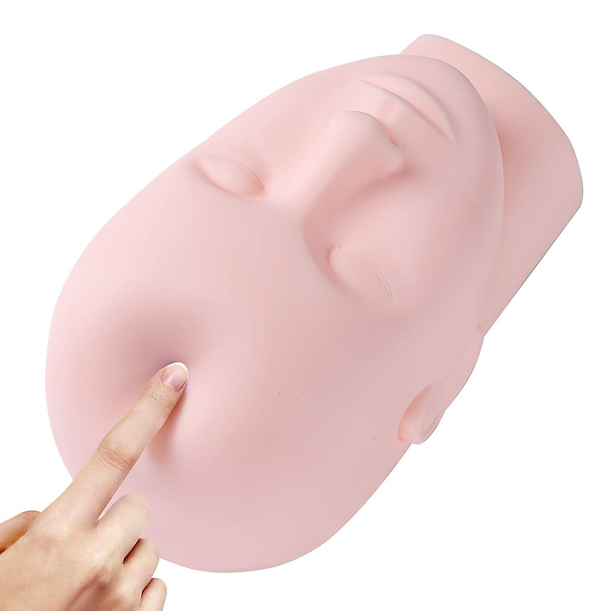 Yephets Pro Training Mannequin Flat Head Practice Make Up Eye Lashes Eyelash Extensions,Practice Training Head Manikin Cosmetology Mannequin Doll Face Head