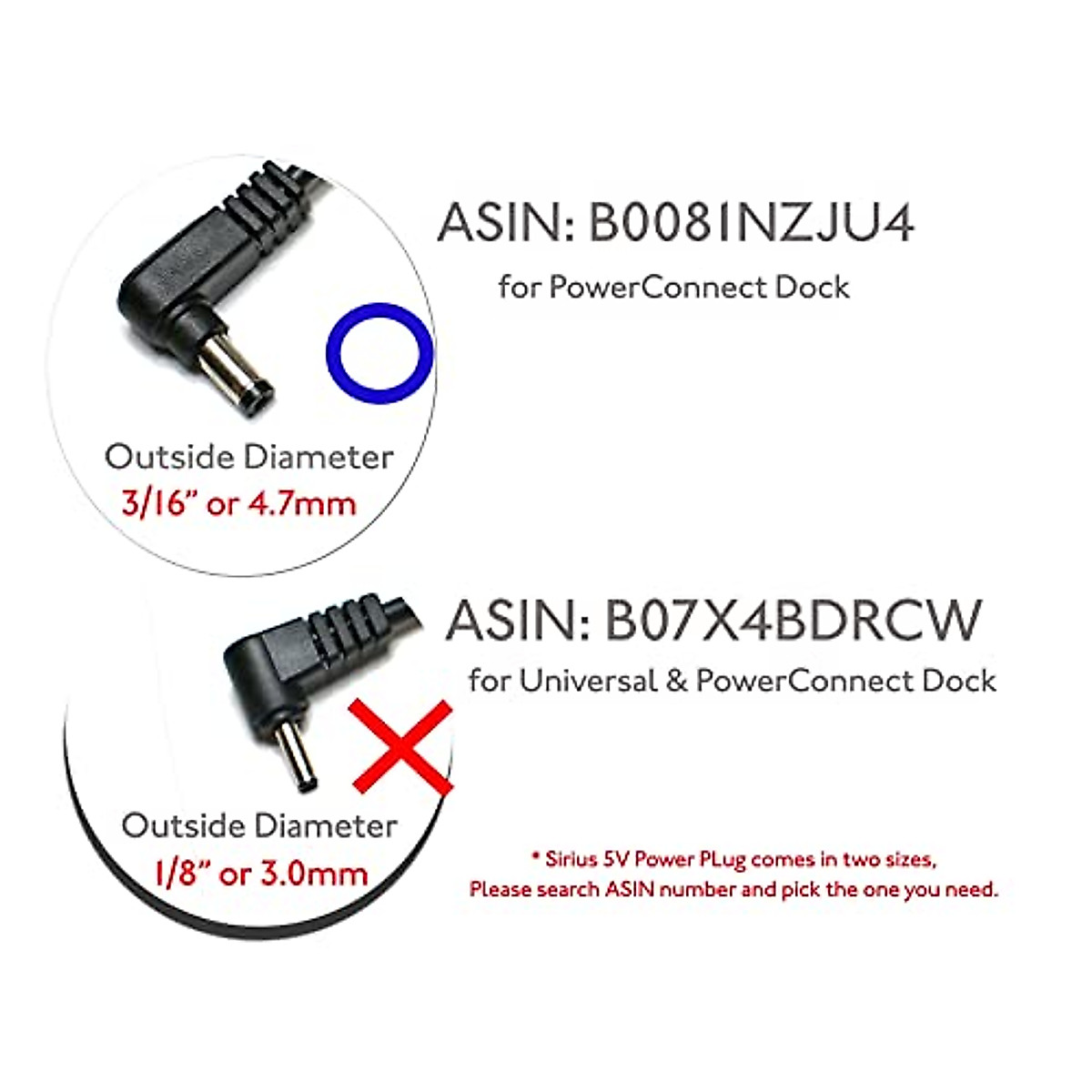 EDO Tech Direct Hardwire Vehicle 5V Car Charger Power Cord for Sirius XM Radio PowerConnect Dock Onyx Edge Lynx Stratus Starmate SXVD1 XDPIV1 XDPIV2 SDPIV1 XEZ1 XAPV2 SXIV1 XEZ1 SXEZR1V1 XpressRci